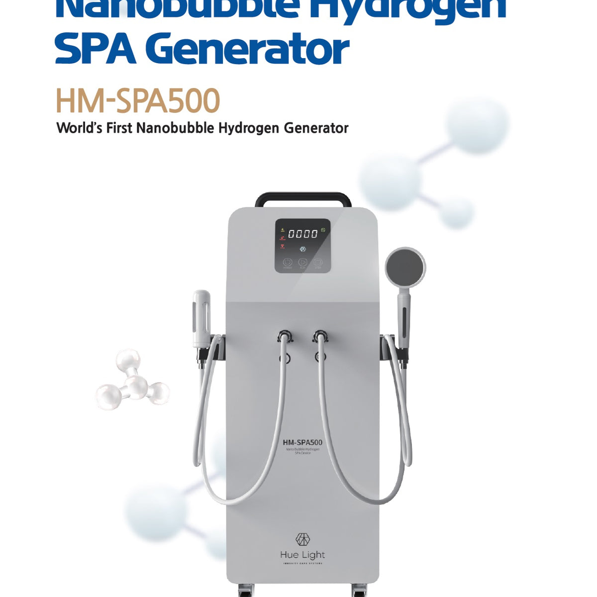 Hue Light Nanobubble Hydrogen SPA Generator