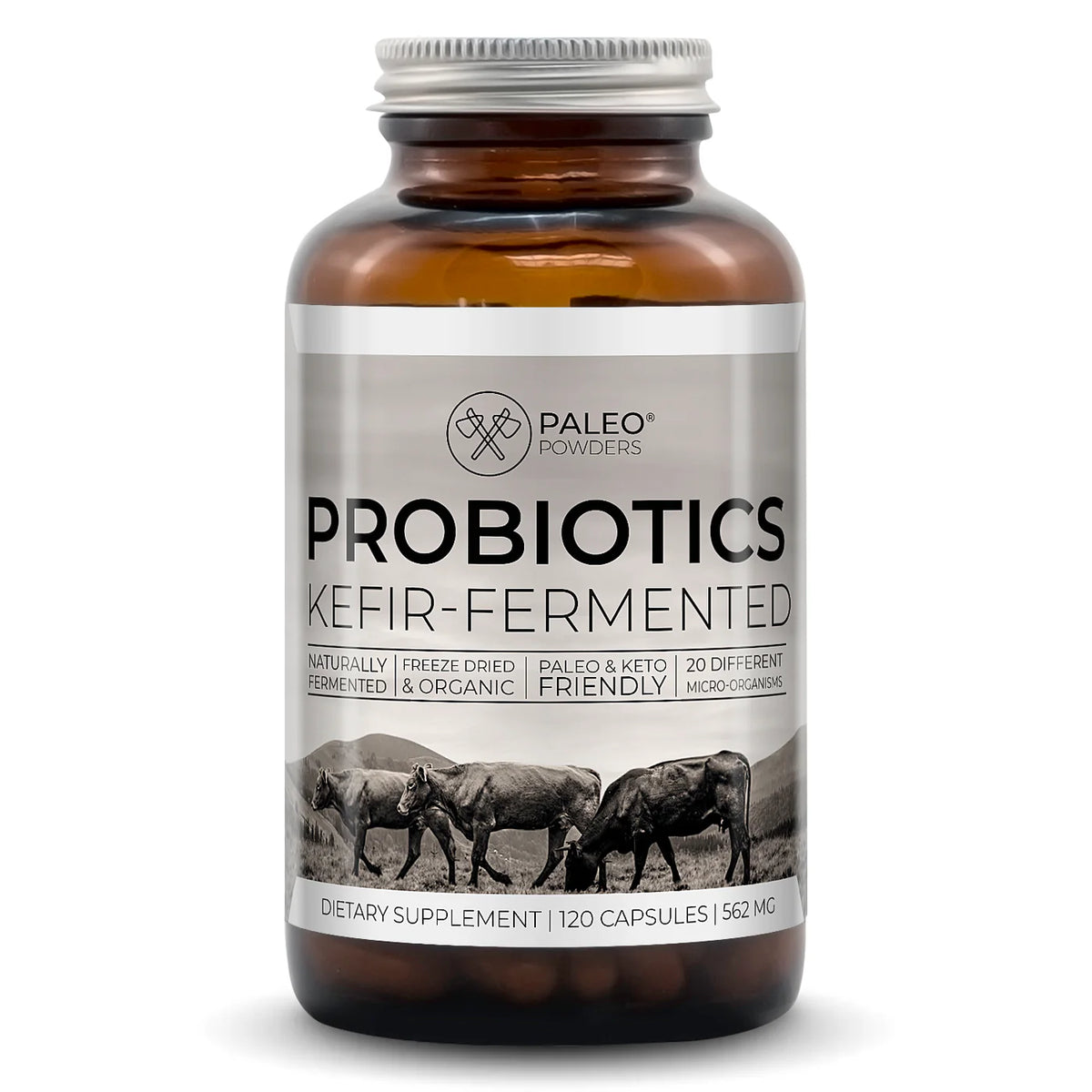 Paleo Probiotics - Organic Kefir Fermented - 120 capsules